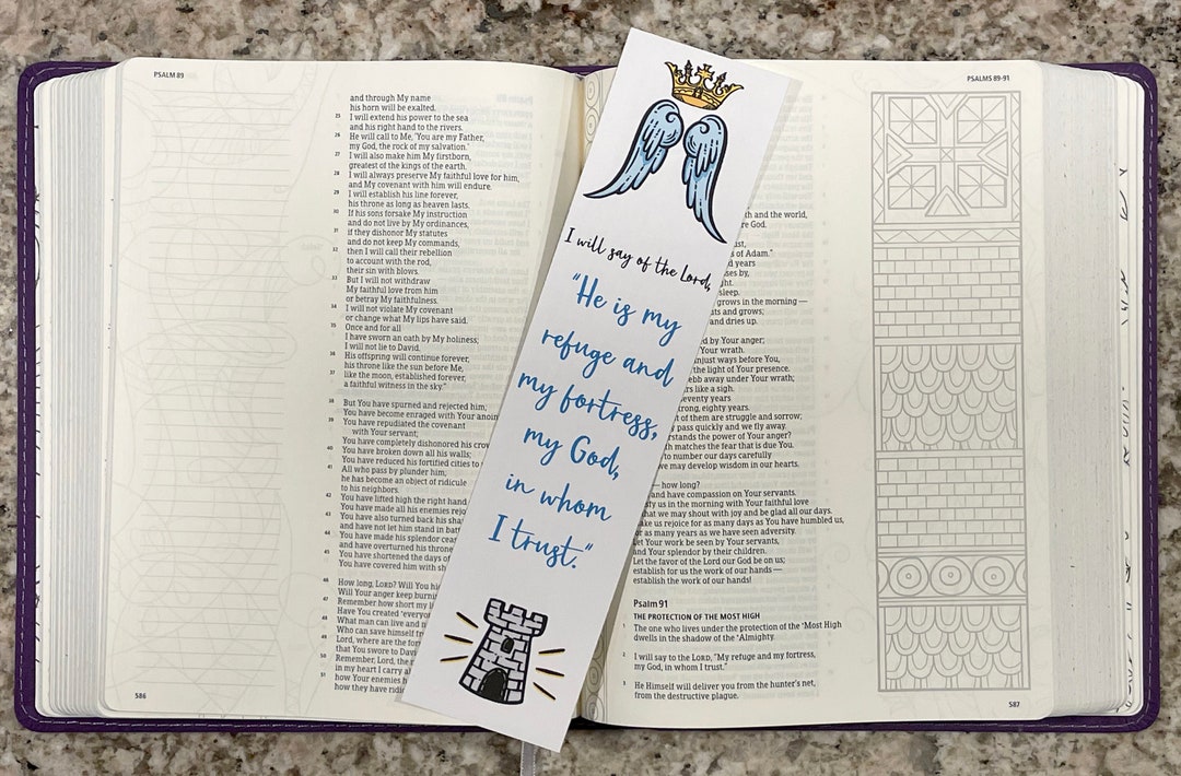 Psalm 91 NIV Version Ready-to-print Bookmarks - Etsy