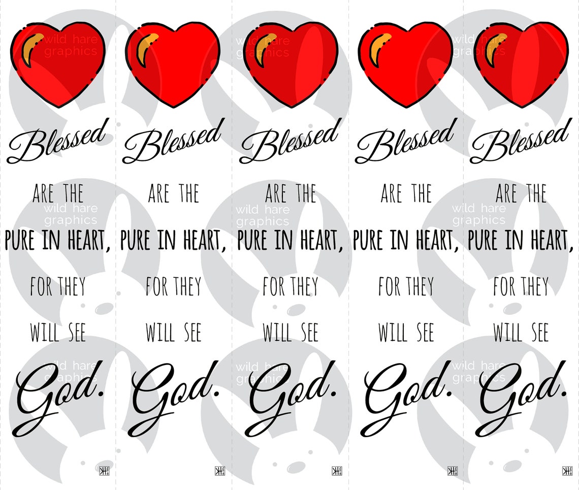 The Beatitudes of Jesus Bookmarks Ready-to-print - Etsy