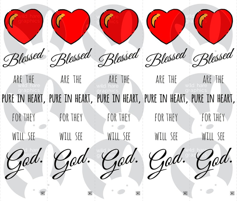 The Beatitudes of Jesus Bookmarks Ready-to-print - Etsy