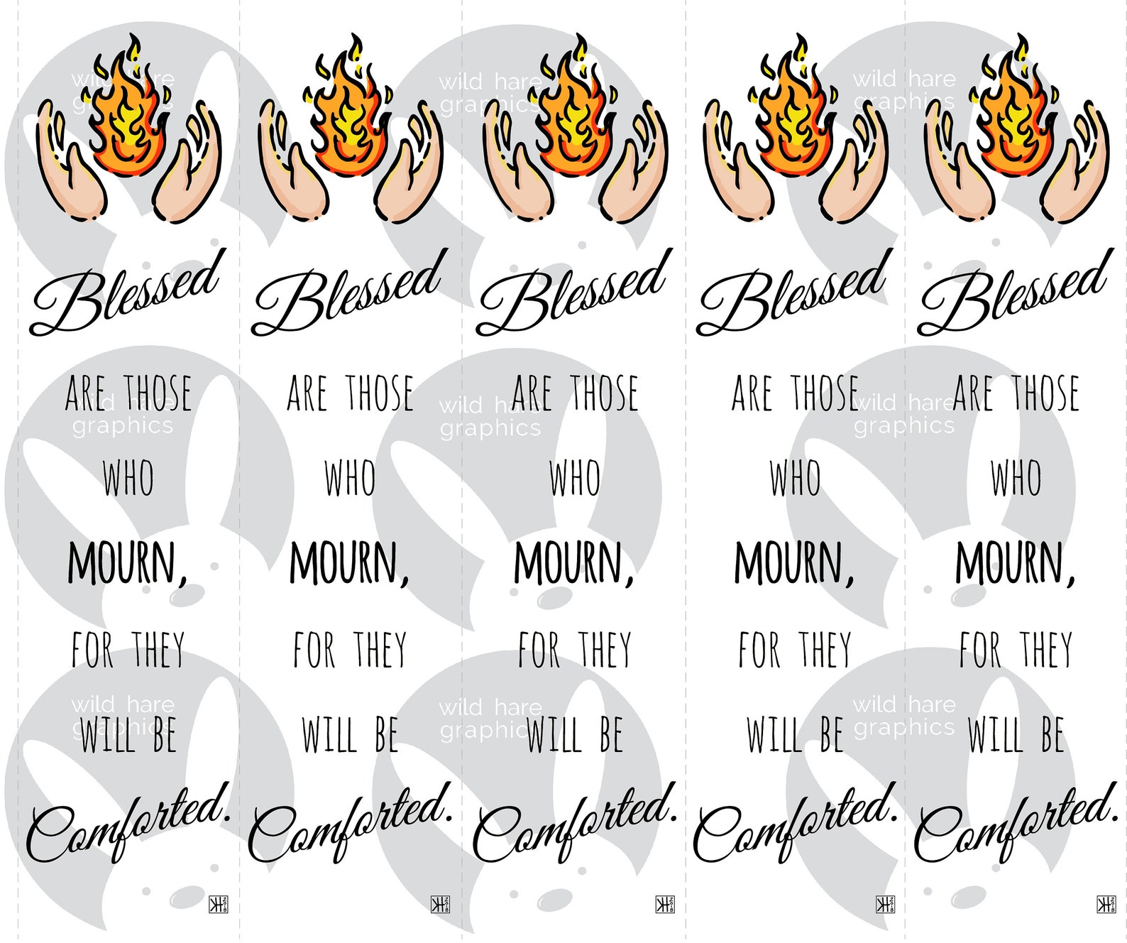 The Beatitudes of Jesus Bookmarks Ready-to-print - Etsy