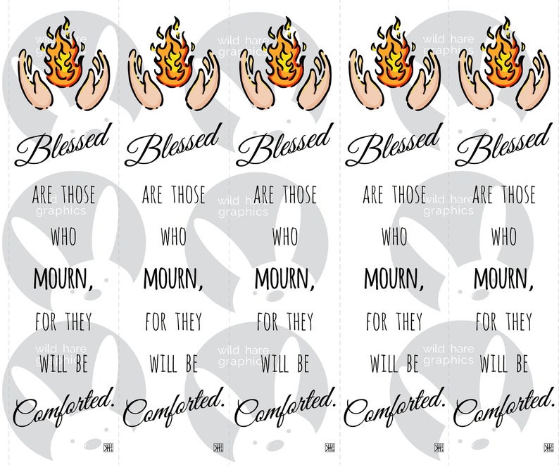The Beatitudes of Jesus Bookmarks Ready-to-print - Etsy