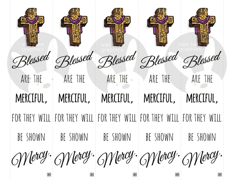The Beatitudes of Jesus Bookmarks ready-to-print | Etsy