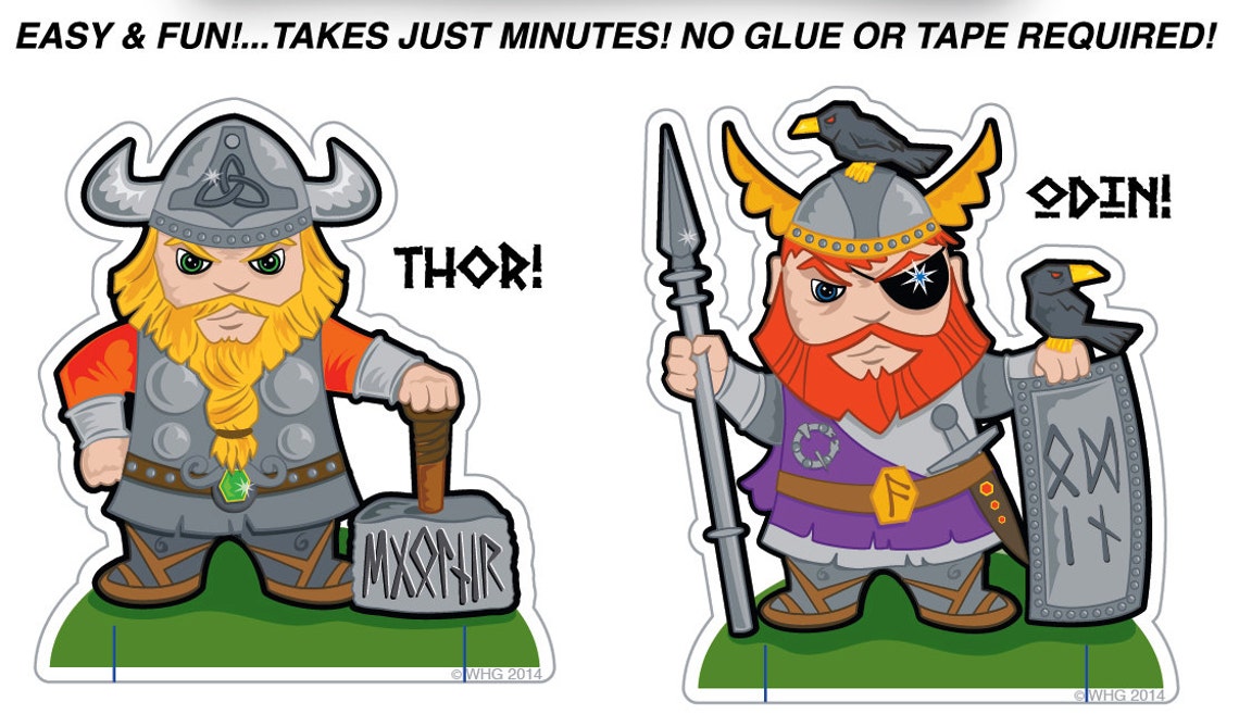 Viking Horde Stand-up Paper Dolls - Etsy