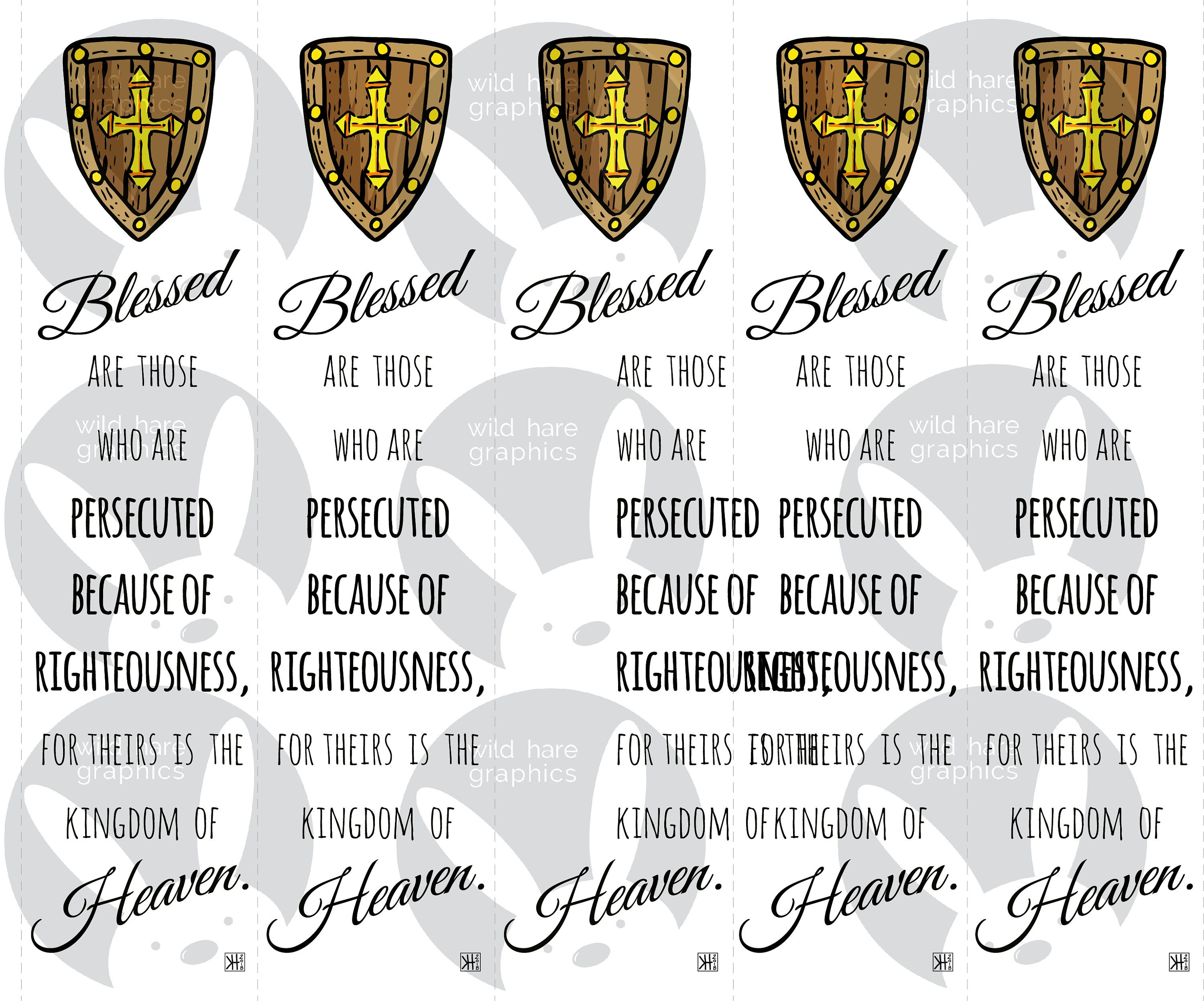The Beatitudes of Jesus Bookmarks Ready-to-print - Etsy