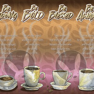 Coffee Scriptures Bookmarks - Etsy