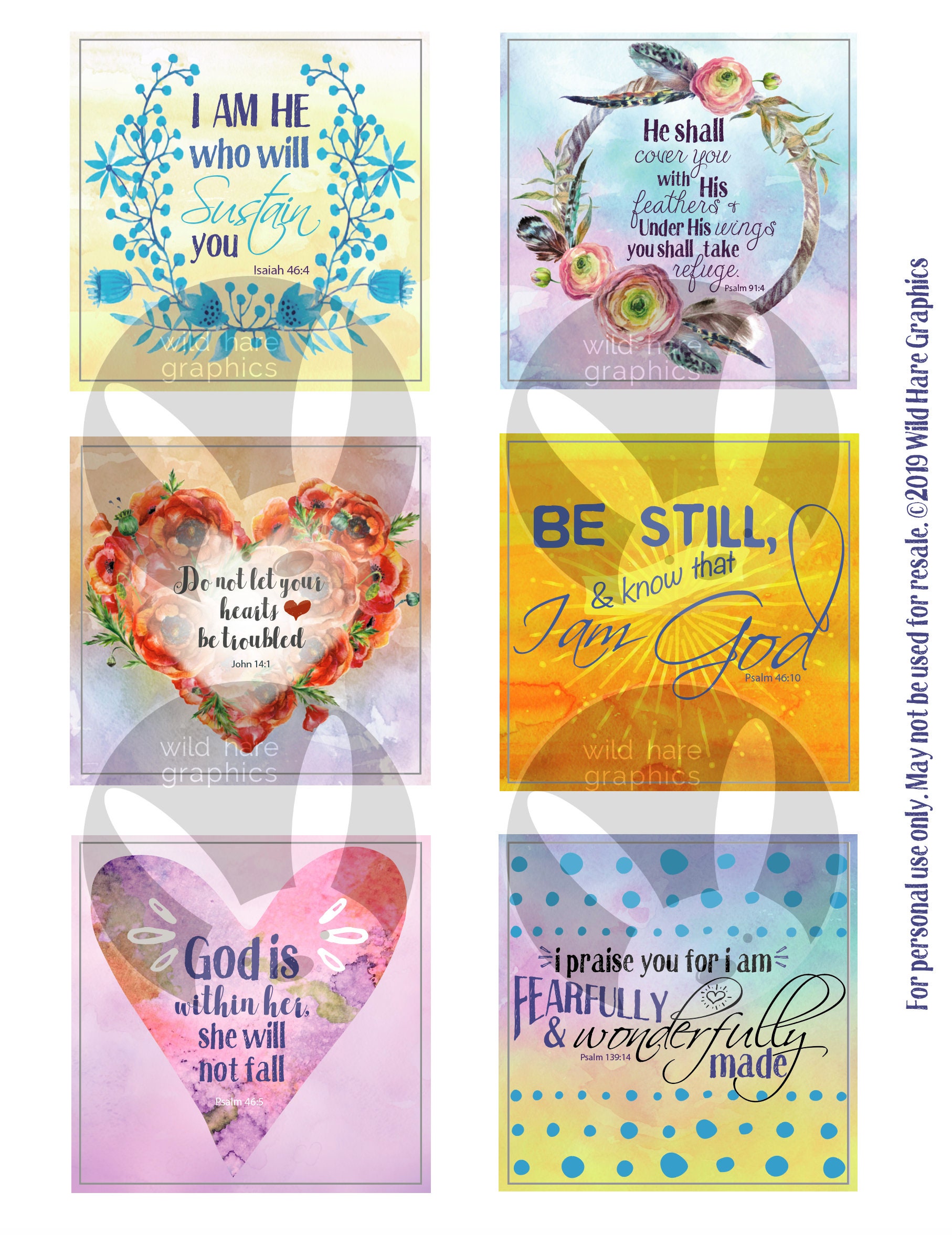 Bible Scripture Ready-to-print Gift Cards - Etsy