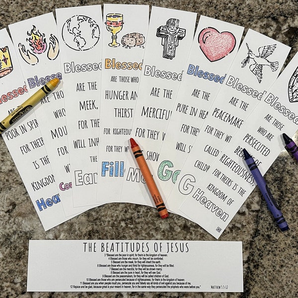 Beatitudes Bookmark - Etsy