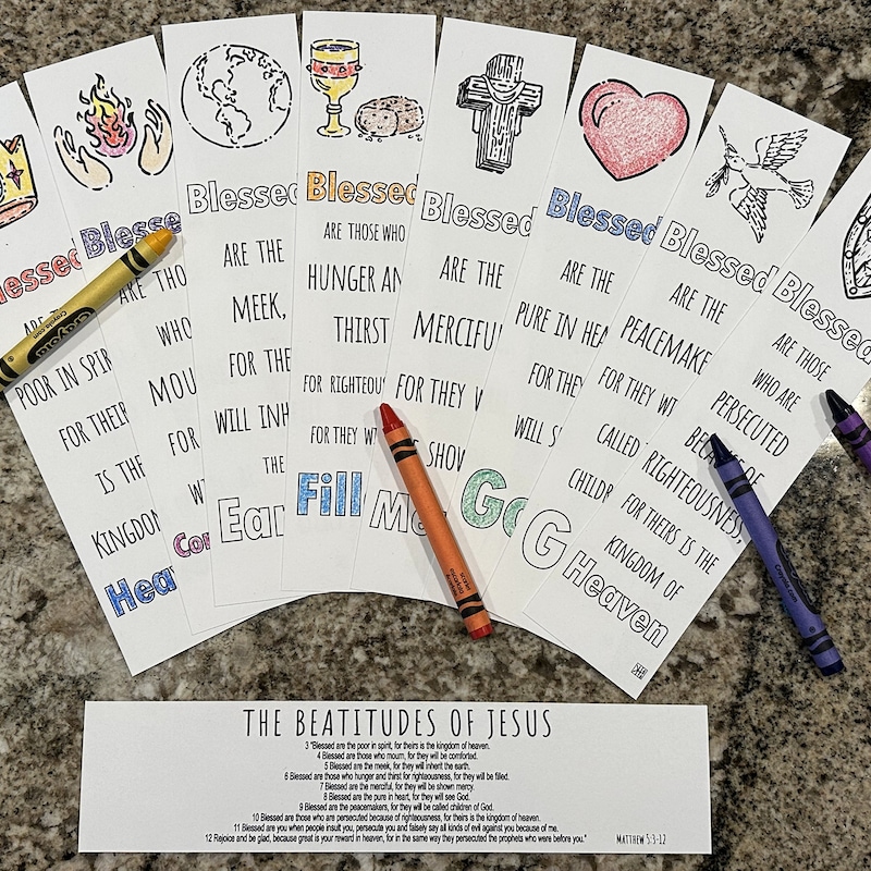 Beatitudes Bookmark - Etsy