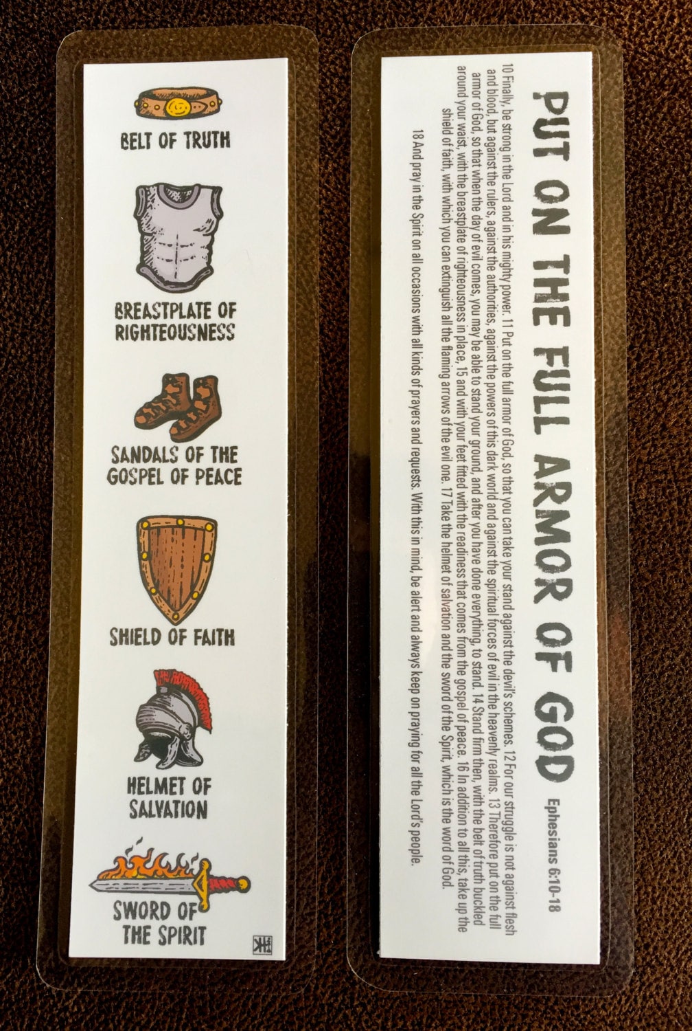 Armor of God Ready-to-print Bookmarks - Etsy