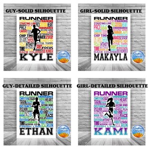 Personalized Running Poster Gift for Runners Runner - Etsy