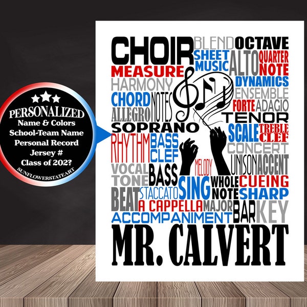 Choir Birthday Card - Etsy