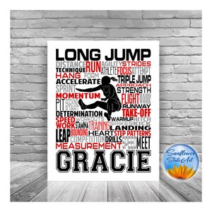 Personalized Long Jump Poster Gift for Long Jump Track and - Etsy
