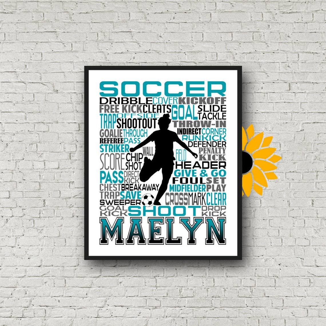 Personalized Soccer Goalkeeper Poster Soccer Goalie | Etsy Canada