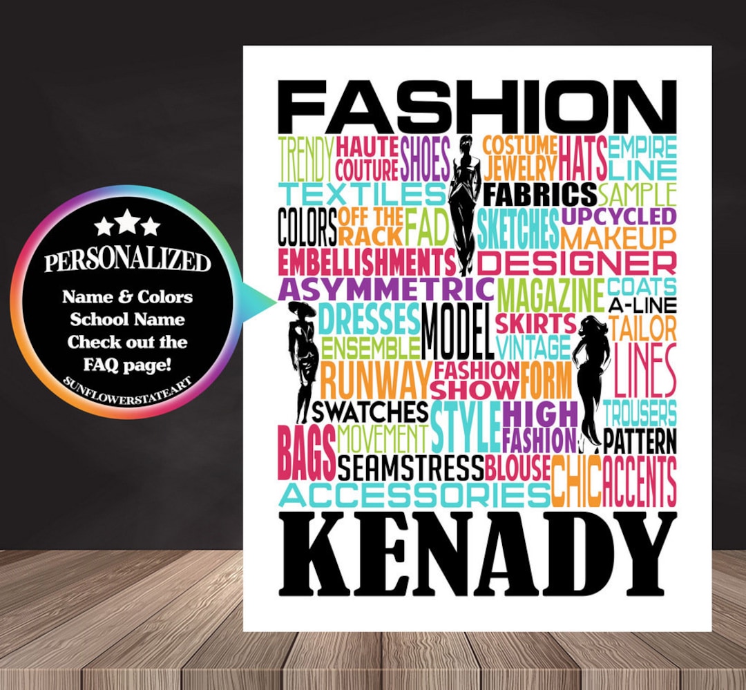Fashion Designer Poster, Fashion Design Word Art, Fashion Designer Sign ...