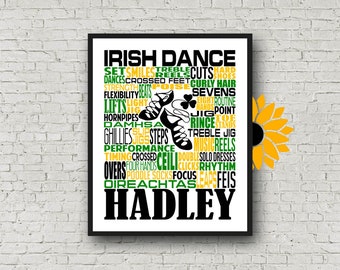 Irish Dance Poster - Etsy