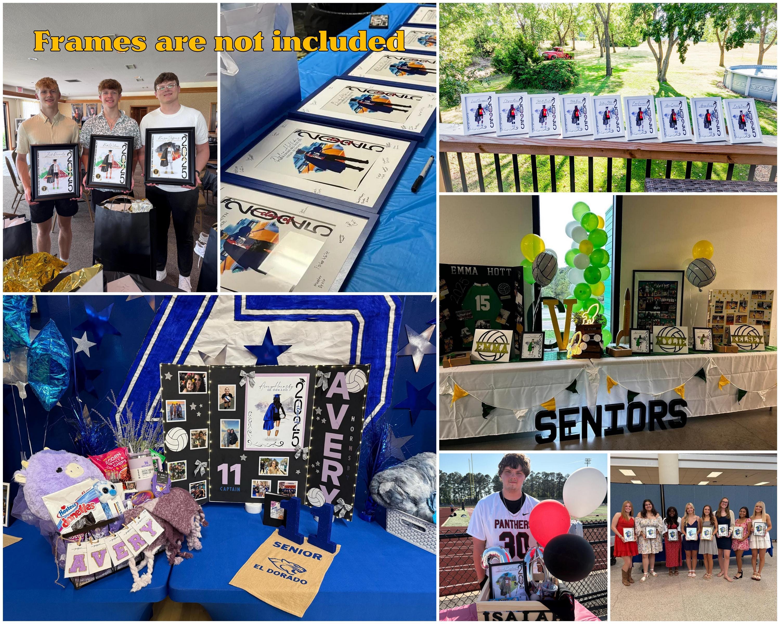 Football Poster, Football Graduation Gift, Senior Night Gift ...
