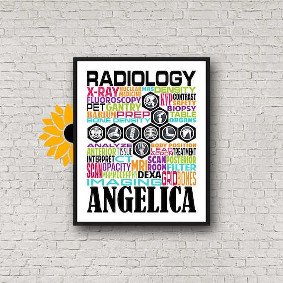 Radiology Typography Personalized Radiology Poster Radiology - Etsy