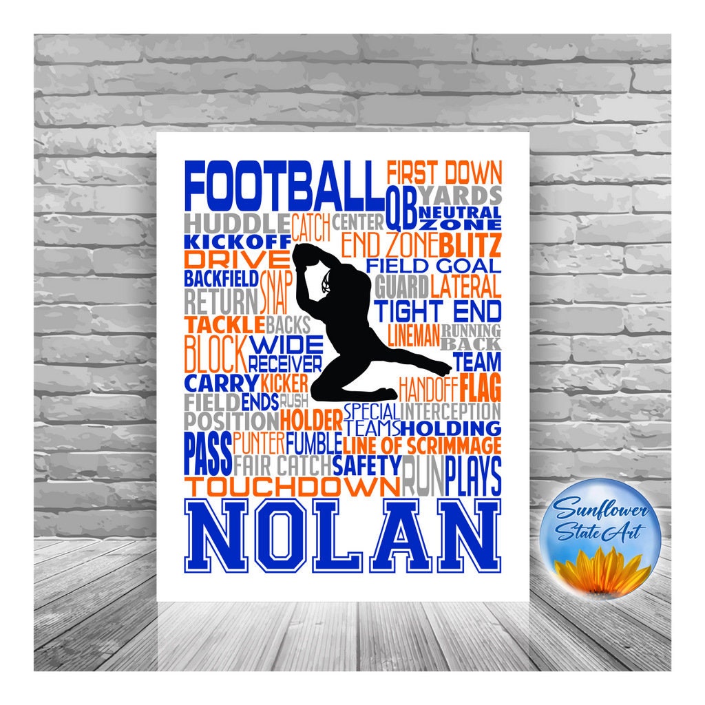 High School Football Player Posters