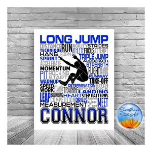 Personalized Long Jump Poster Gift for Long Jump Track and - Etsy