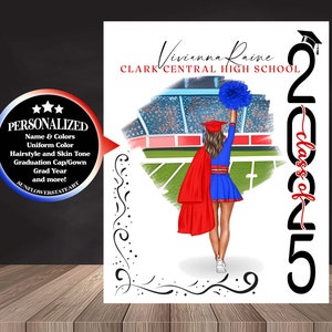 Cheer Poster, Cheerleader Graduation Gift, Senior Night Gift ...