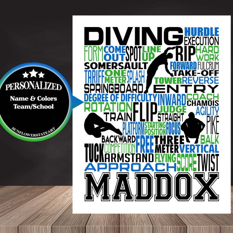 Swim and Dive Team - Etsy