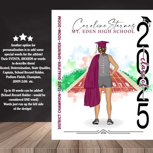 Cheer Poster, Cheerleader Graduation Gift, Senior Night Gift ...