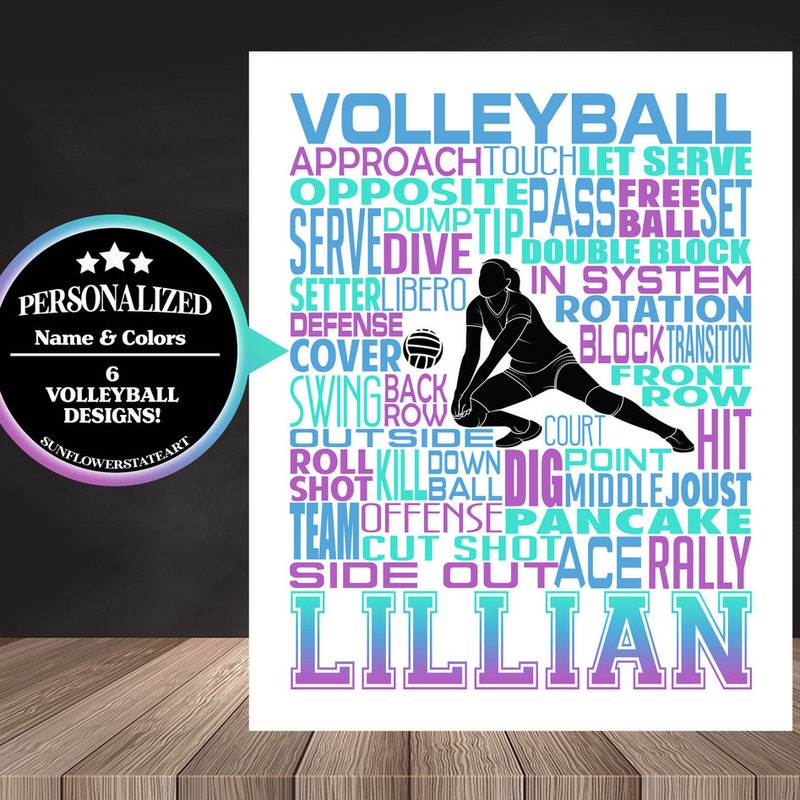 Volleyball Art - Etsy