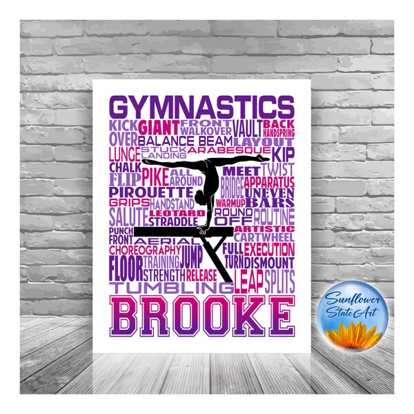 Gymnastics Poster - Etsy