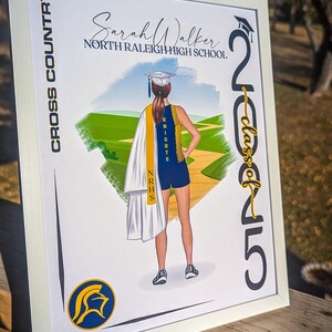 Wrestling Senior Night Poster, Wrestler Sign, Girl Wrestler Graduation ...
