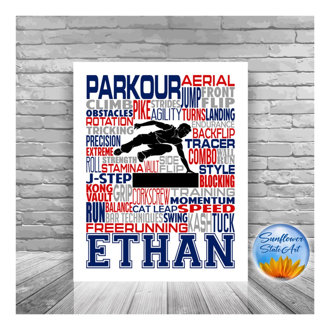 Personalized Parkour Poster Gift for Parkour Gift for - Etsy