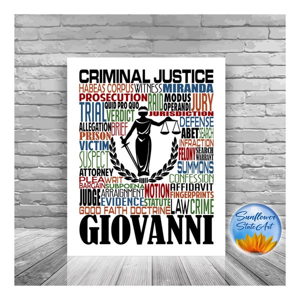 Criminal Justice - Etsy