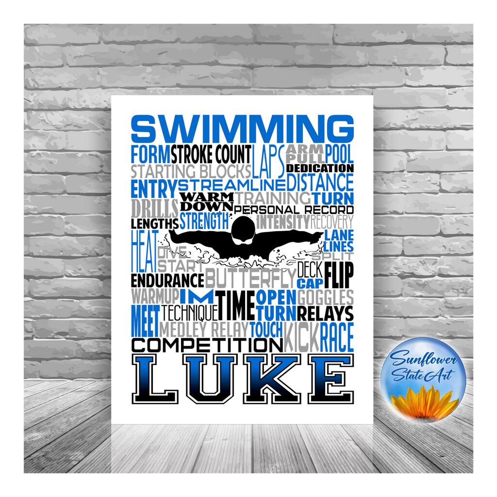 The Word Swim In Huge Letters