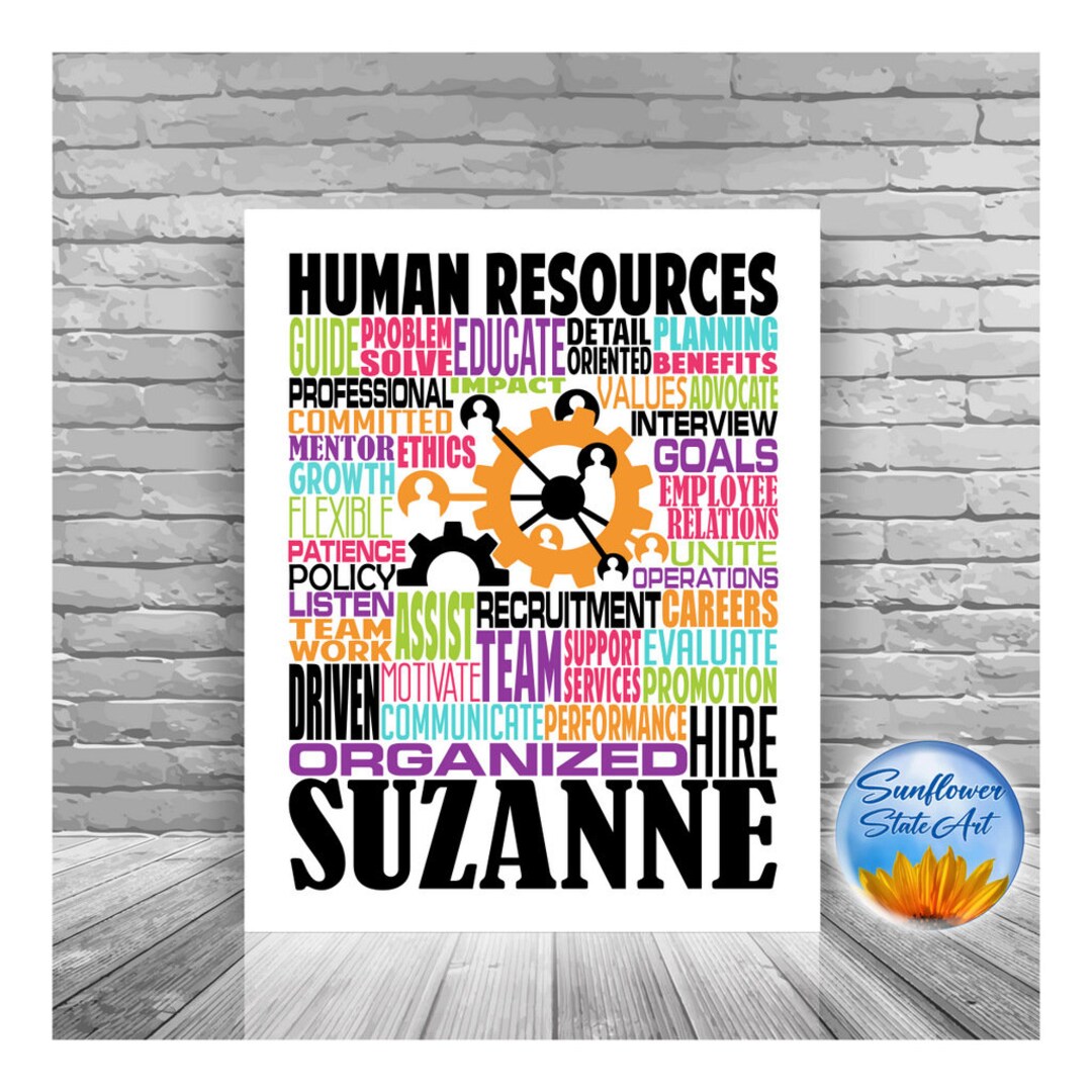 Gift for HR, Gift for Human Resources, Personalized Human Resources ...