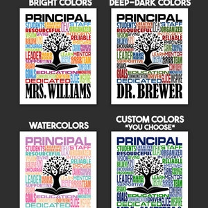 Principal Appreciation Day, Personalized Principal Poster, Teacher ...