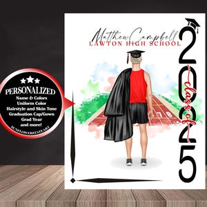 Track & Field Poster, Track and Field Graduation Gift, Senior Night ...