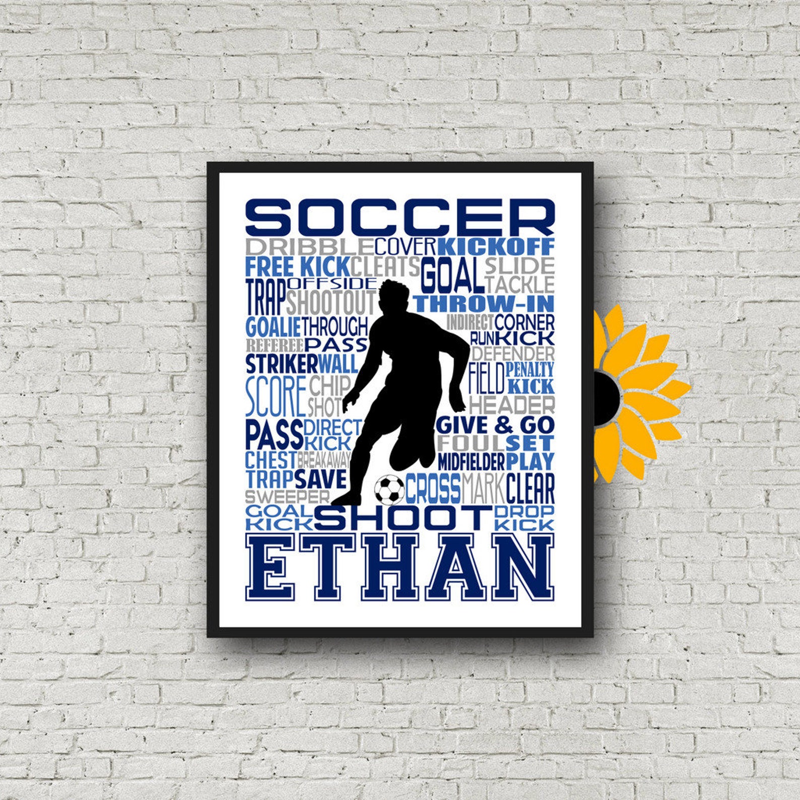 Personalized Soccer Goalkeeper Poster Soccer Goalie | Etsy Canada