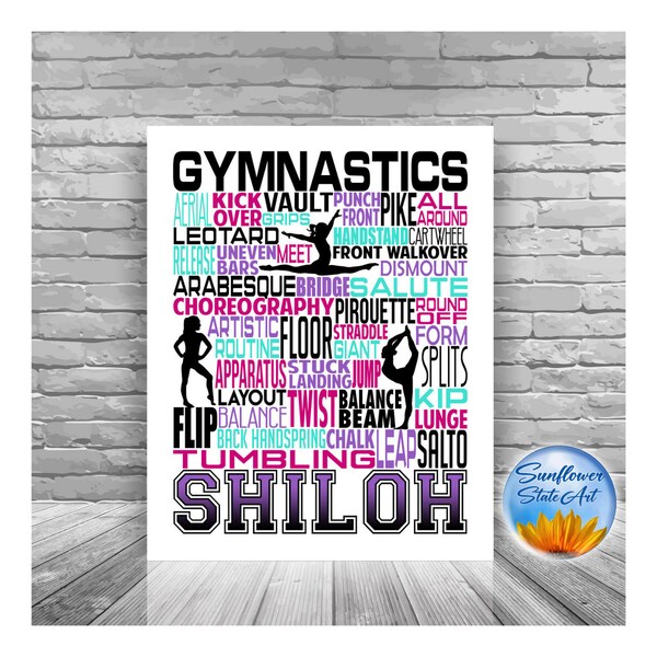 Gymnastics Poster - Etsy