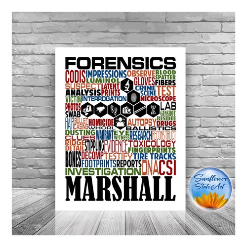 Personalized Forensics Teacher Poster Forensics Typography - Etsy