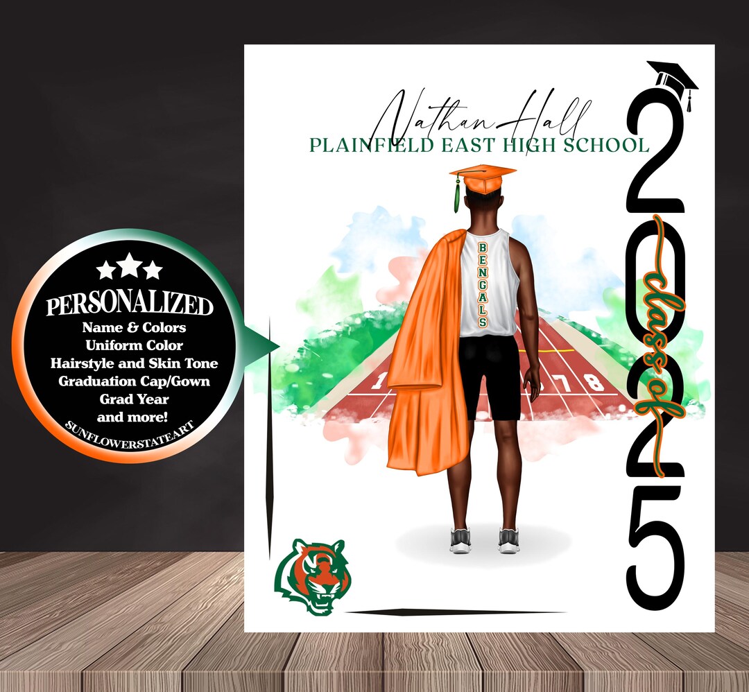 Track & Field Poster, Track and Field Graduation Gift, Senior Night ...