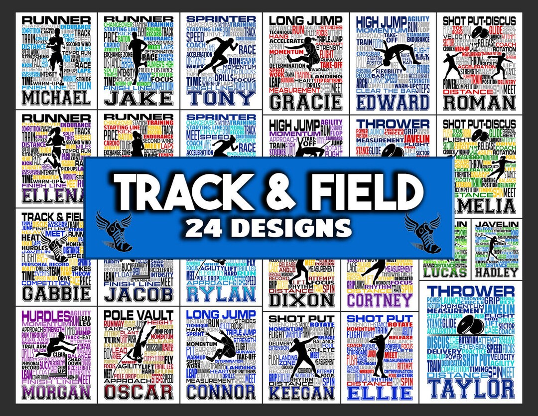 Track & Field Print, Track and Field Gift, Track and Field Poster ...