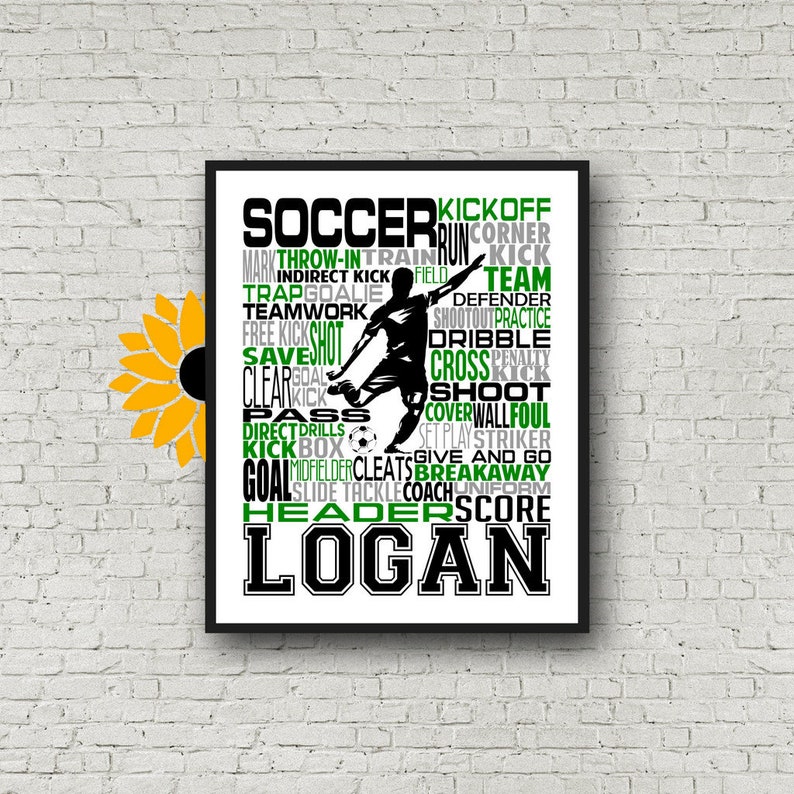 Personalized Soccer Goalkeeper Poster Soccer Goalie - Etsy Canada