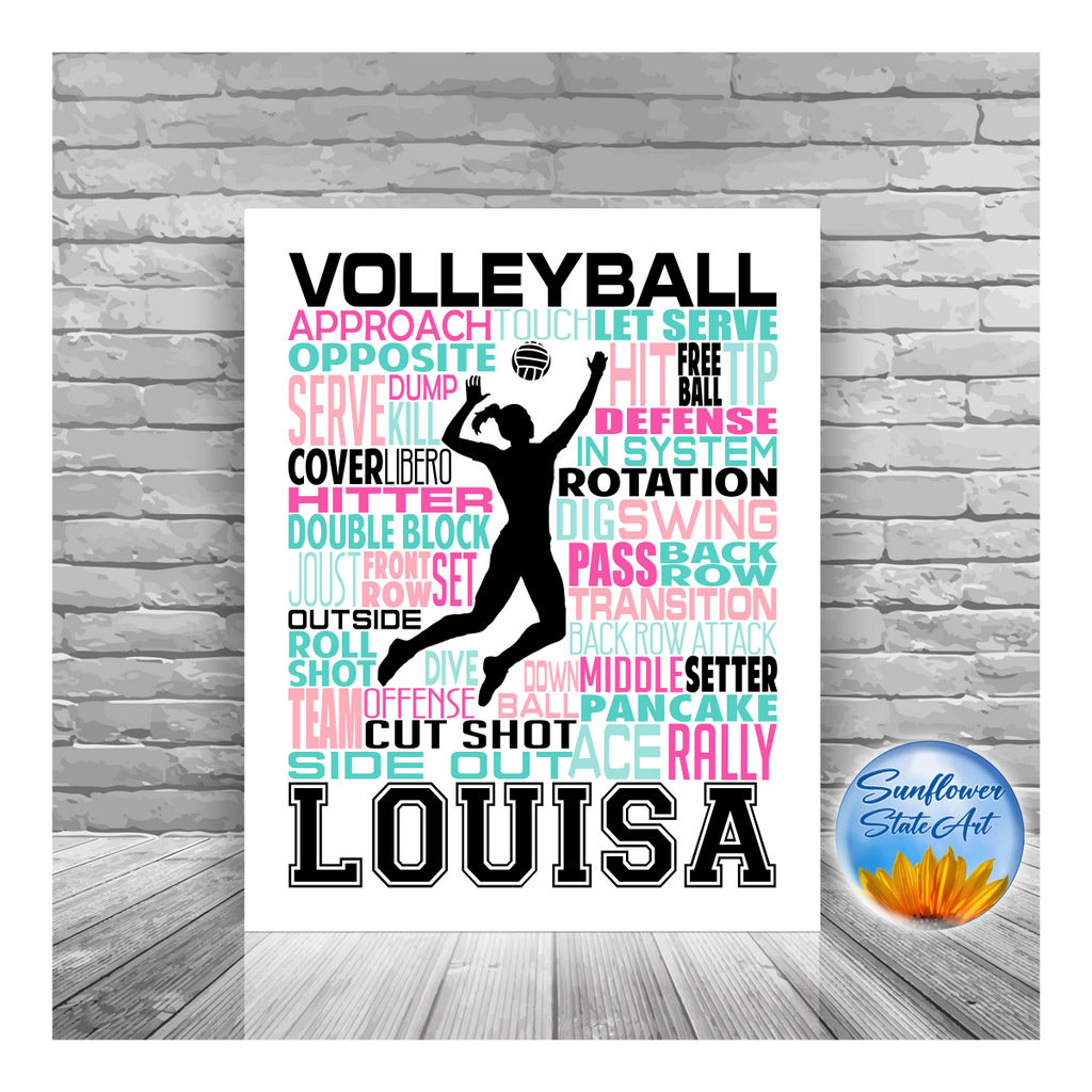 Cute Volleyball Posters