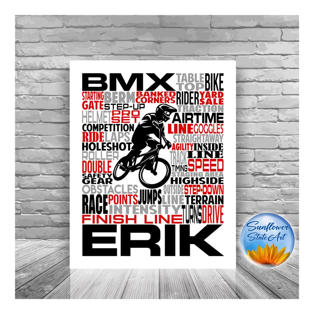 Personalized BMX Poster Gift for Bmx Riders Bmx Gift Bmx - Etsy