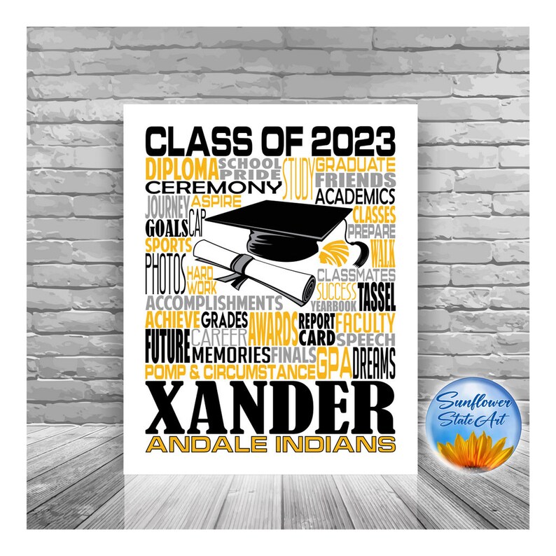 Personalized Graduation Print Graduation Party Poster - Etsy