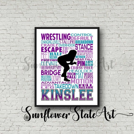 Wrestling Poster Female Wrestling Poster Wrestler Art | Etsy
