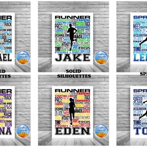 Sprinter Poster Personalized Runner Poster Runner Typography - Etsy