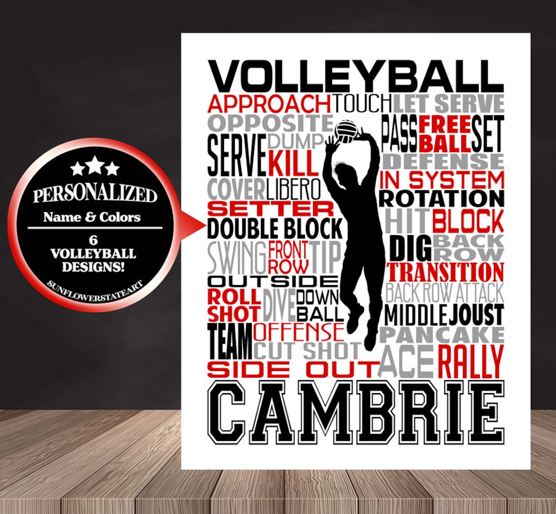 Volleyball Setter Sign, Volleyball Senior Night Gift, Boys Volleyball ...