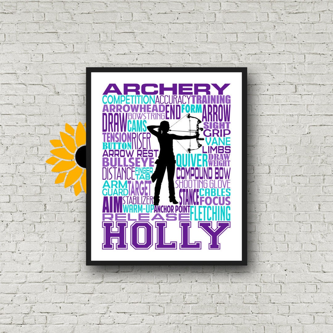Personalized Archery Gift Archery Poster Gift for Archers - Etsy