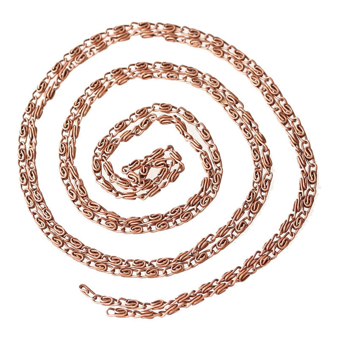 Myriad Chain, Knurled Coil Chains Findings Antique Copper 7mm X 2mm ...