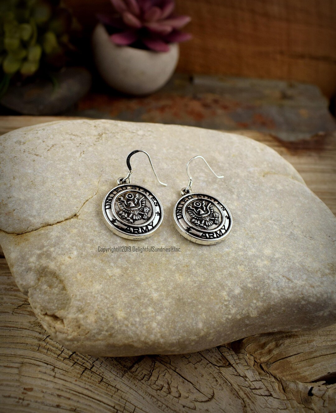 Military Earrings, Army Earrings, Military Jewelry, Surgical Stainless ...